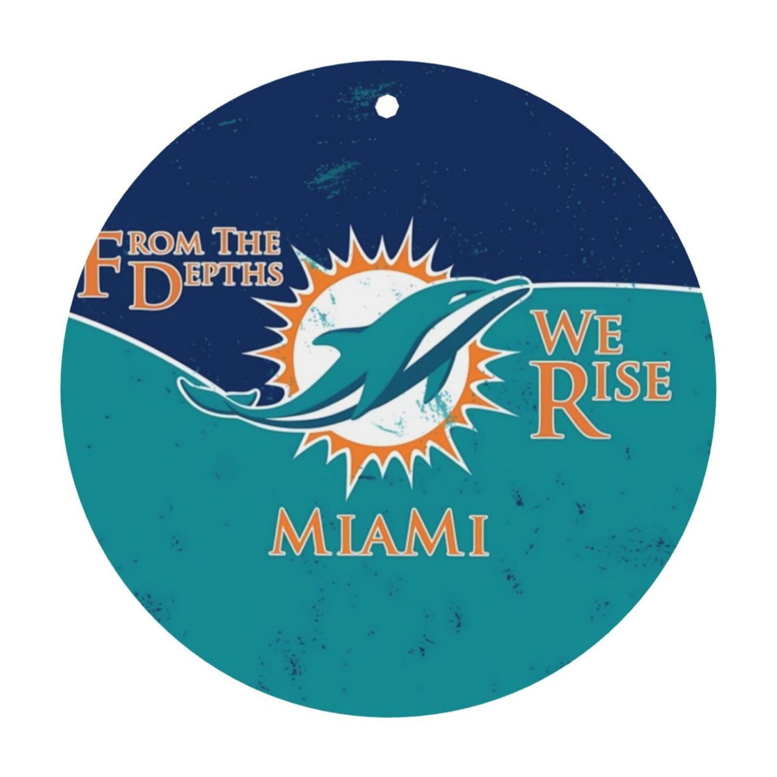 Dolphins Football Team Custom Round Fragrance Tablets with Lavender ...