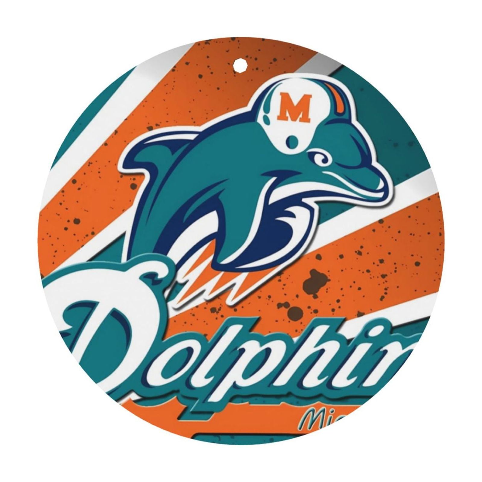 Dolphins Football Team Custom Round Fragrance Tablets with Lavender ...