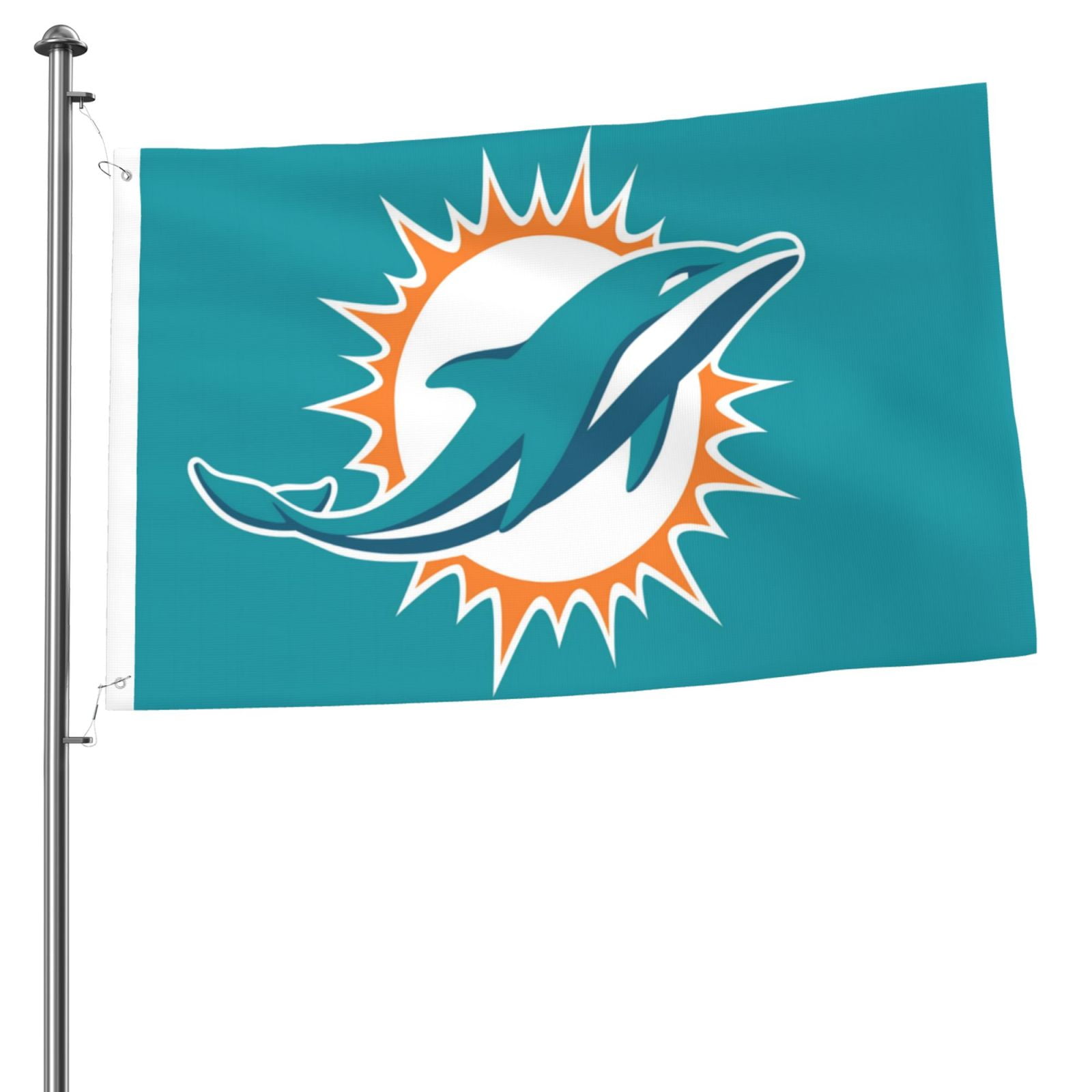 Dolphins Football Team Double-Sided Flag 2x3ft, Garden Hanging Flag ...