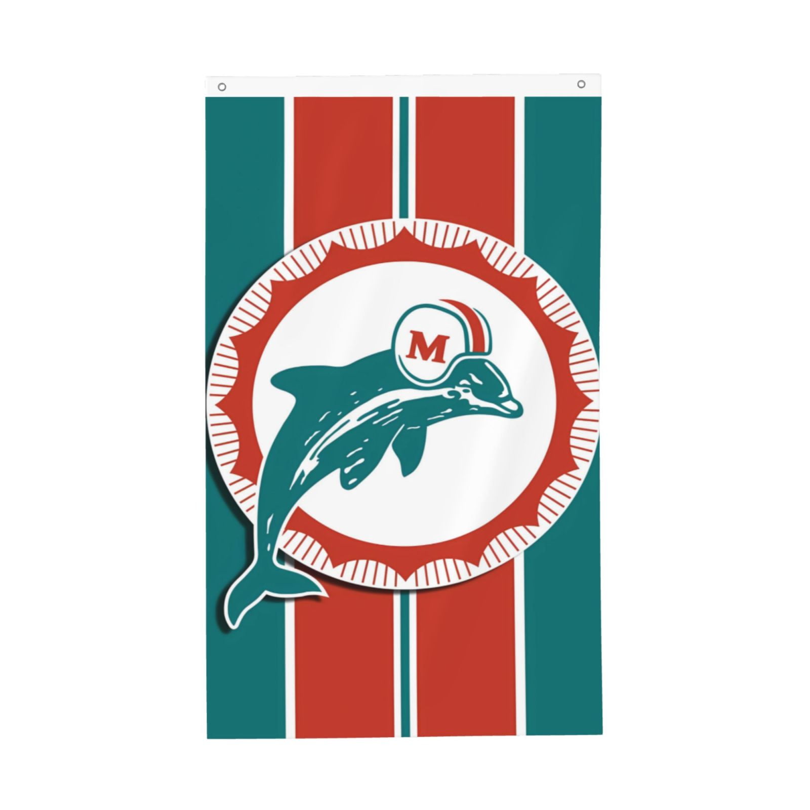 Dolphins Football Team Double Sided Support Flag 3x5ft Flag ...