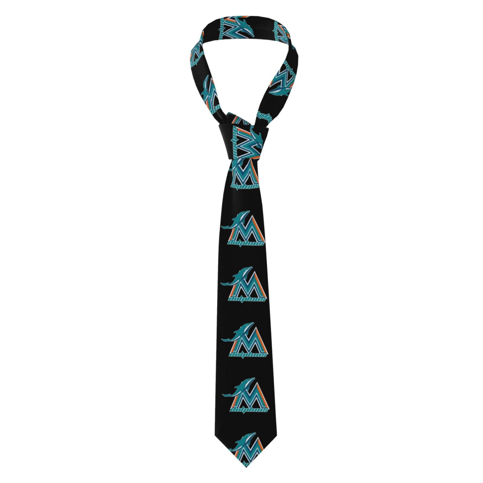Dolphins Football Team Men's Tie Men's Business Daily Work Wedding Tie ...