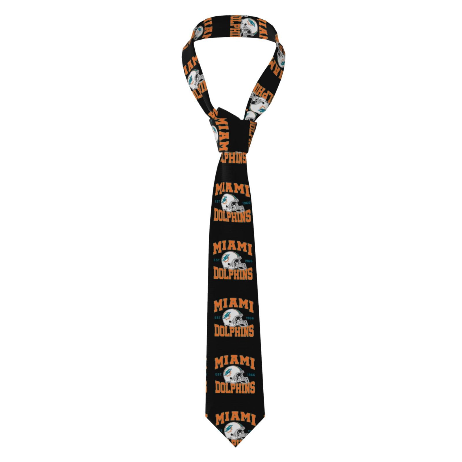 Dolphins Football Team Men's Tie Men's Business Daily Work Wedding Tie ...