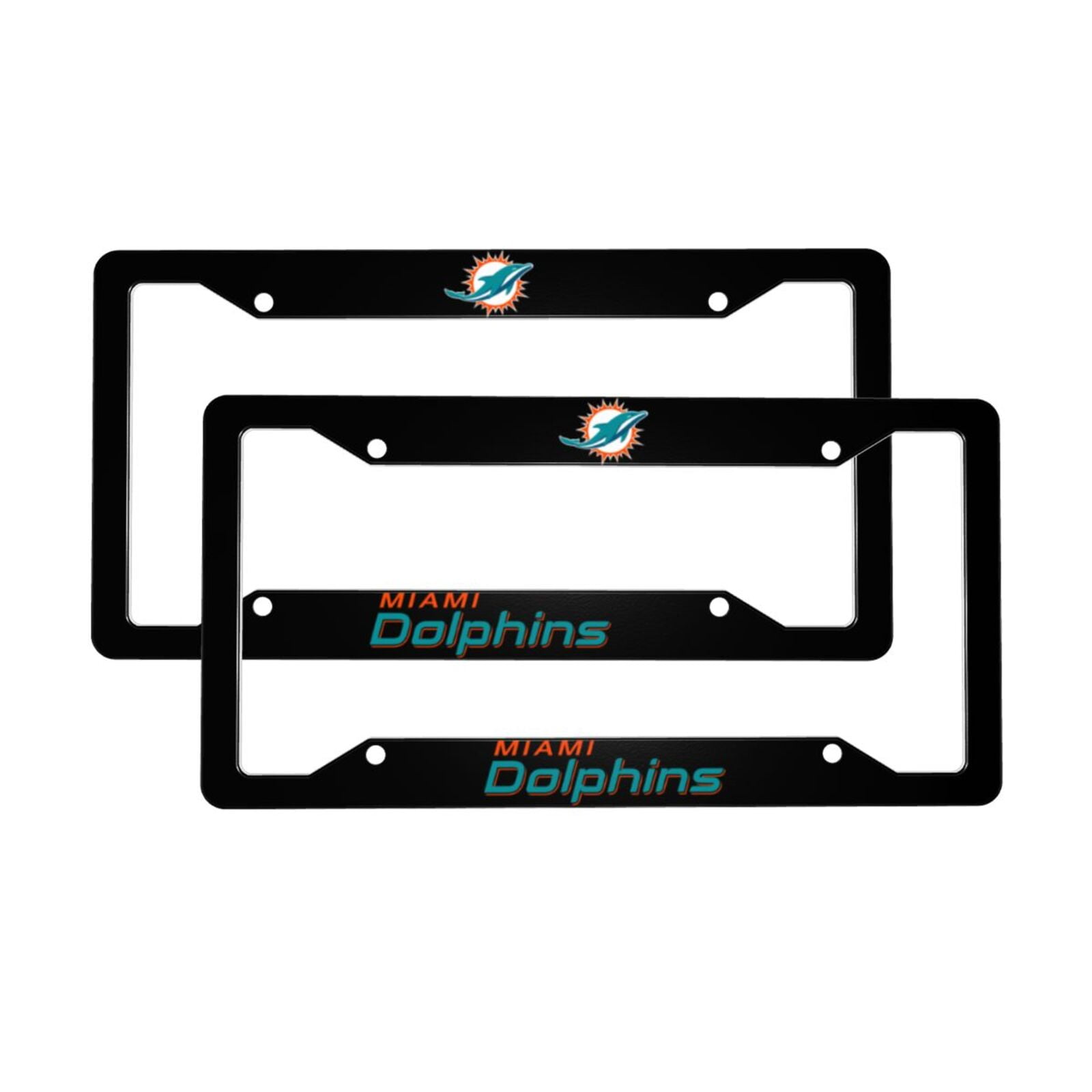 Dolphins Football team customized four-hole license plate frame (one ...