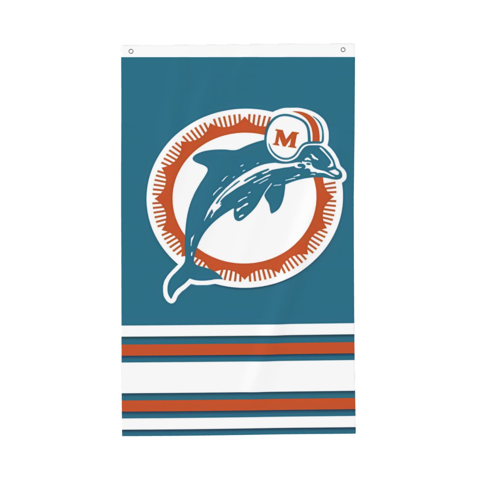 Dolphins Football team double-sided flag 3x5FT, garden hanging flag ...