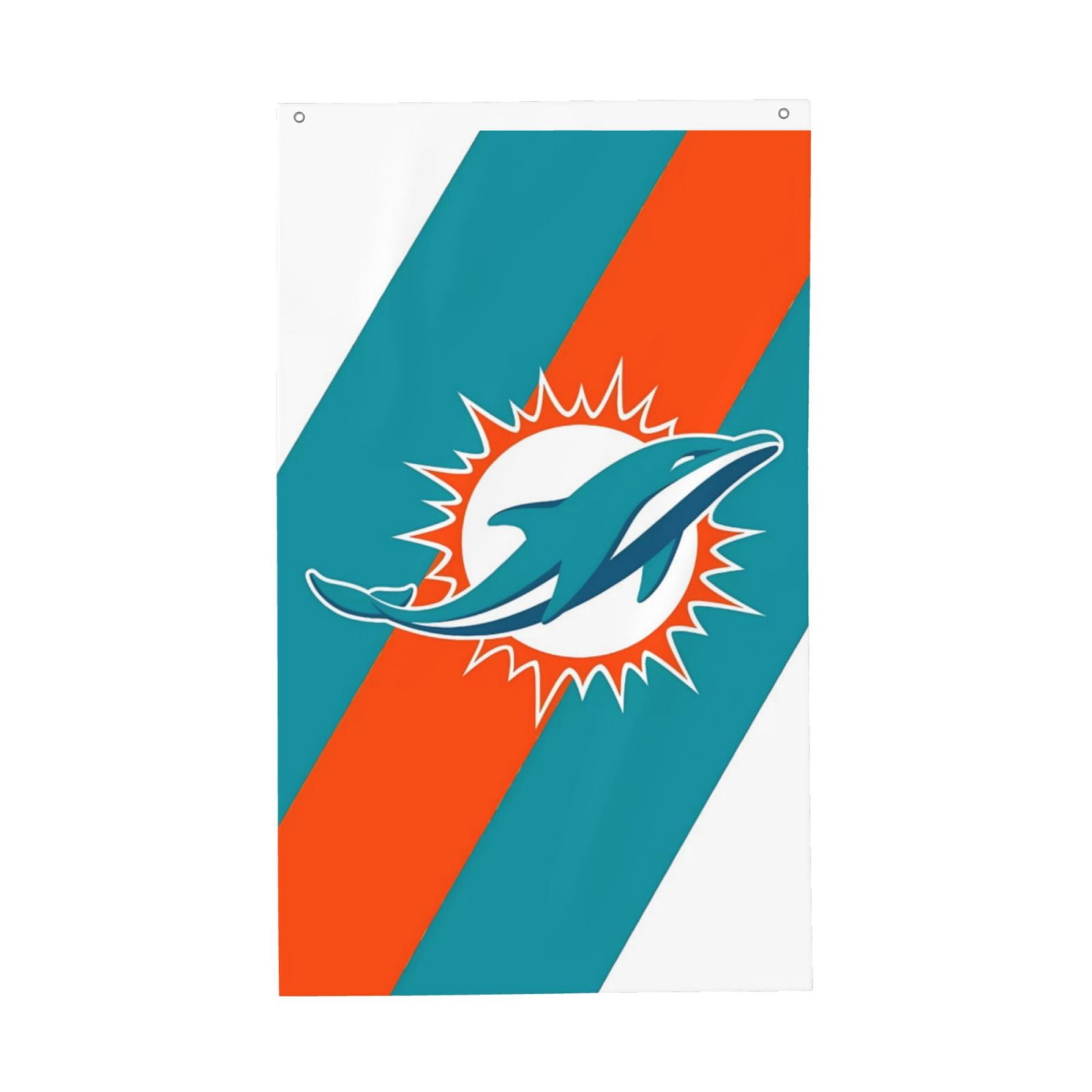Dolphins Football team double-sided flag 3x5FT, garden hanging flag ...