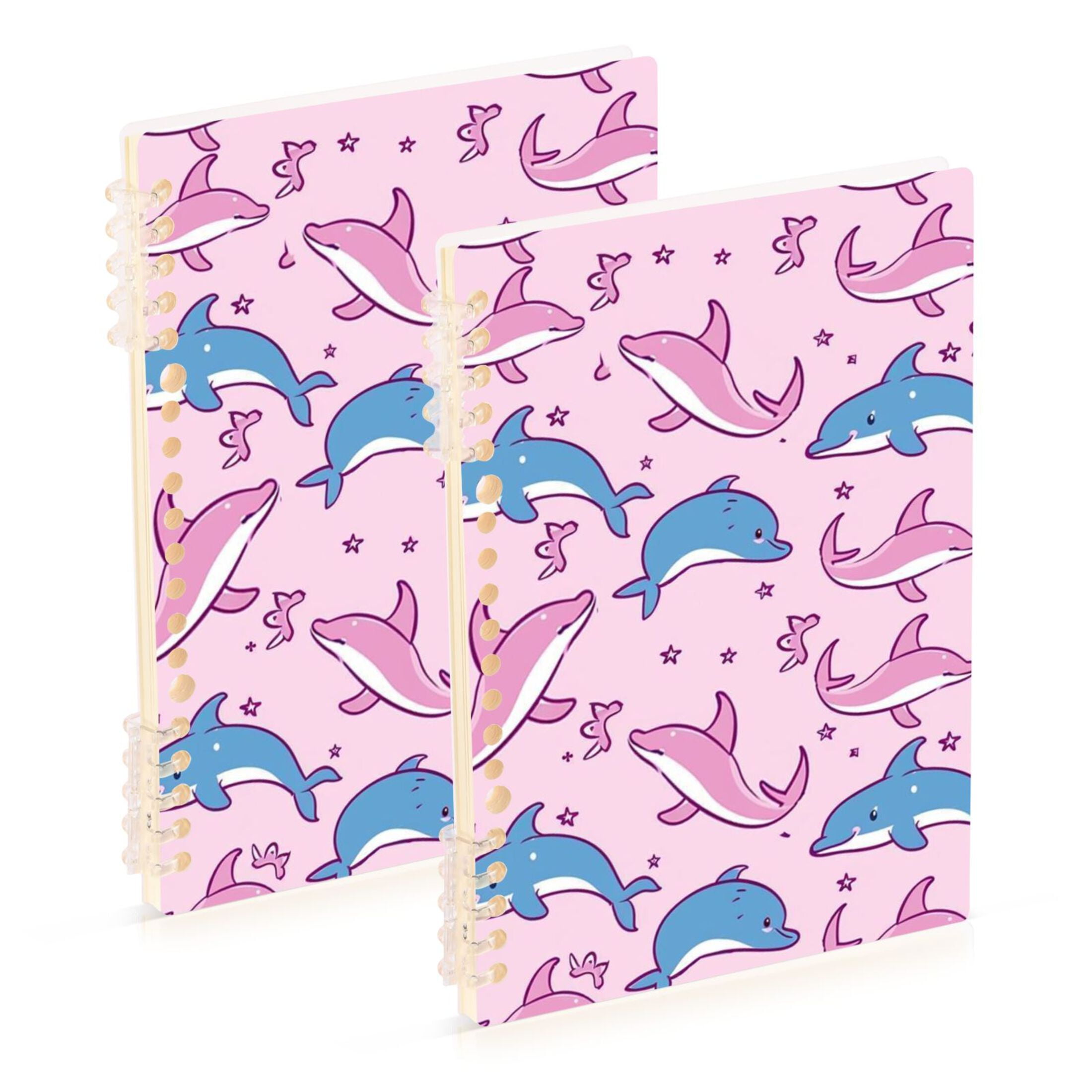 Dolphins Full Ring Binder Notebook Journey Note Diary College Ruled ...