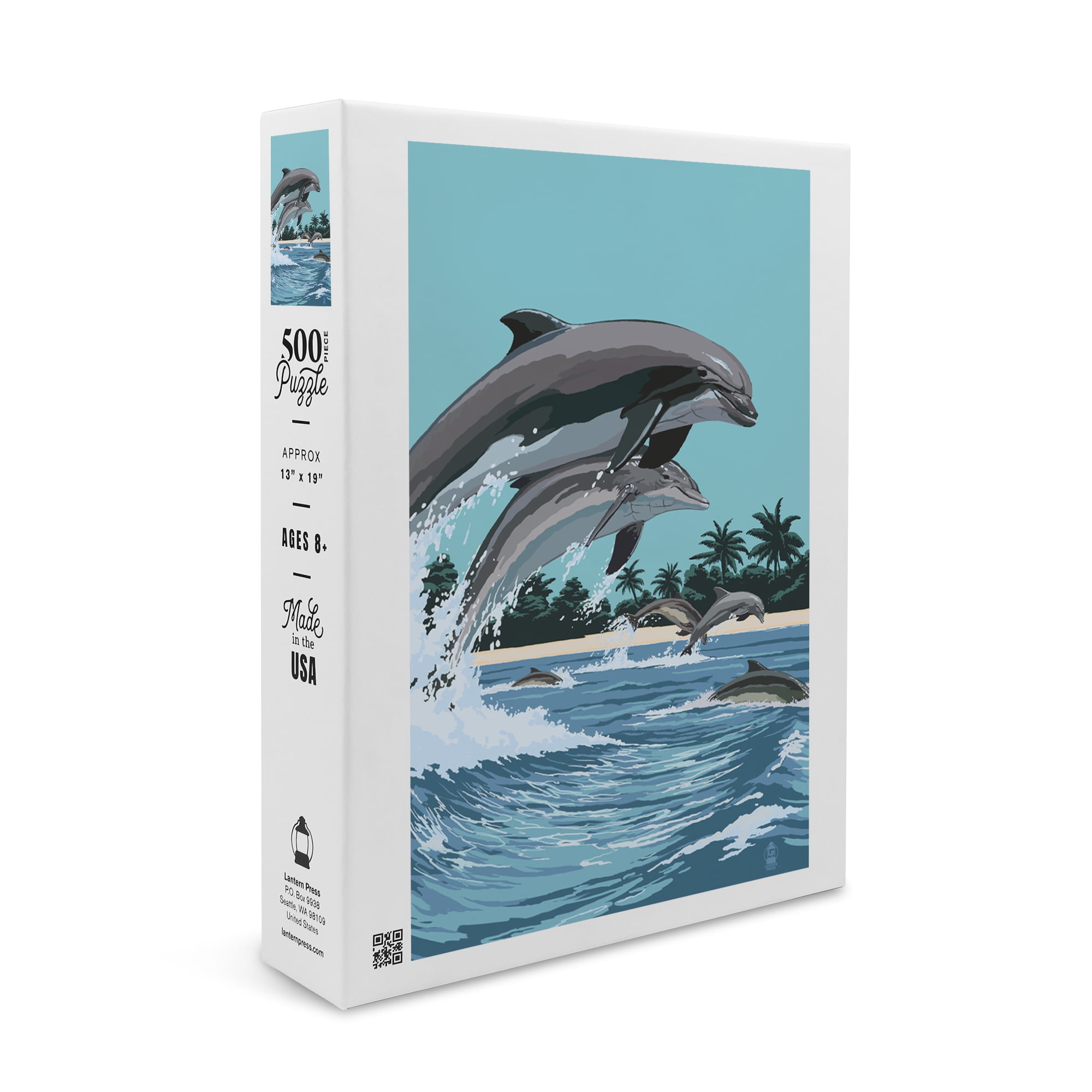 Dolphins Jumping (19x27 inches, Premium 500 Piece Jigsaw Puzzle for ...