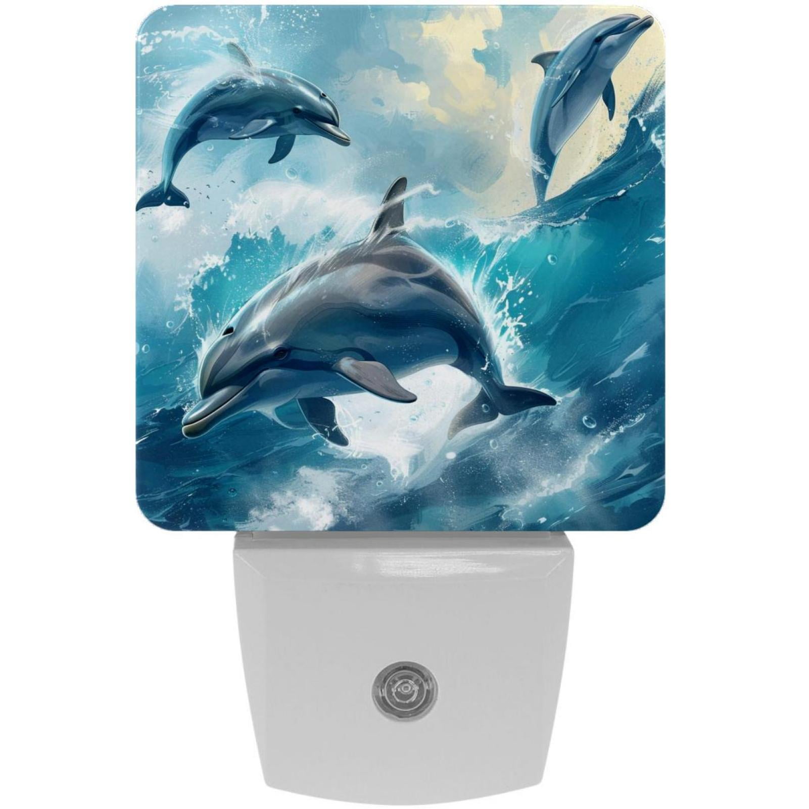 Dolphins LED Square Night Lights - Energy Efficient and Stylish Room ...