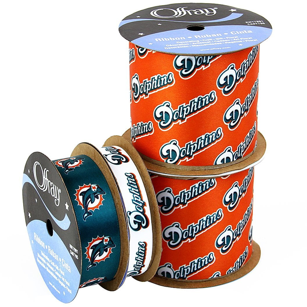 Dolphins Printed Ribbon 4 Pack - Walmart.com