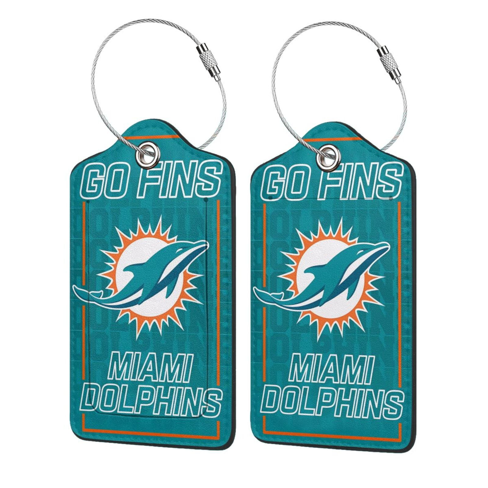 Dolphins Stainless Steel Leather Luggage Tag Hang Tag, Unisex Luggage ...