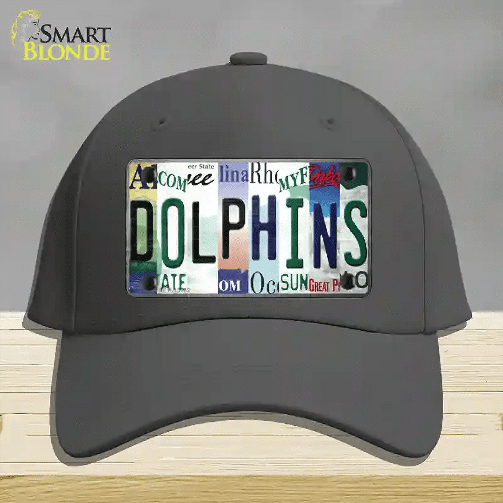 Dolphins Strip Art Novelty License Plate Hat Tag Cotton Charcoal ...
