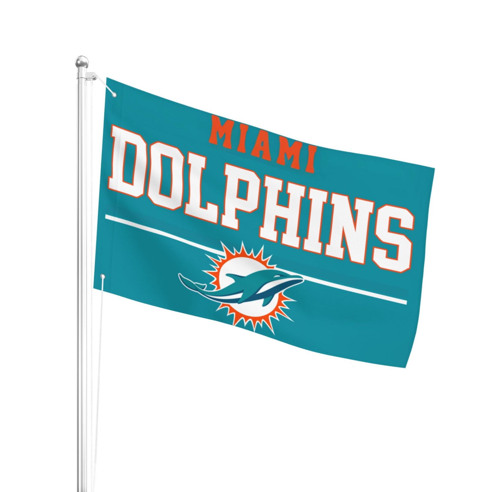 Dolphins Three Layer personalized Double Sided Flag Football Fans ...