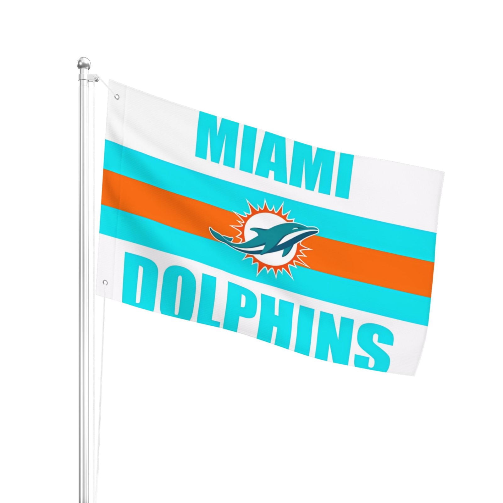 Dolphins Three Layer personalized Double Sided Flag Football Fans ...
