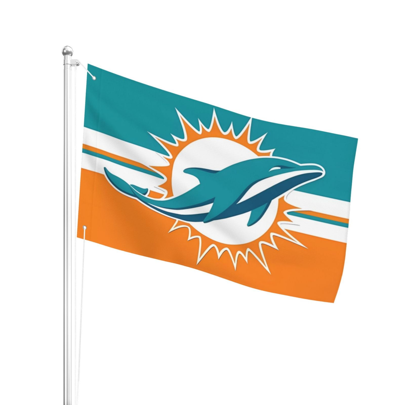 Dolphins Three Layer personalized Double Sided Flag Football Fans ...