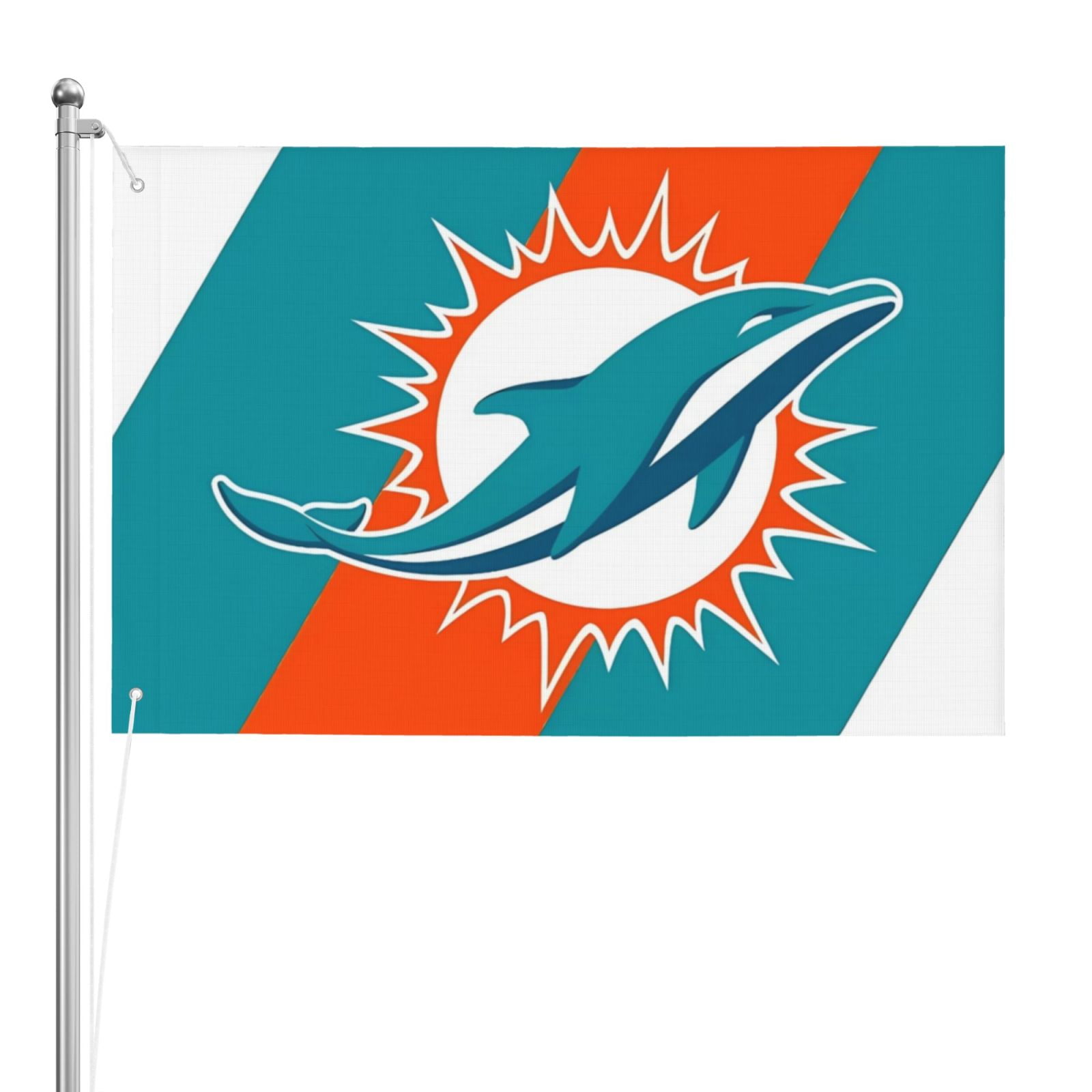 Dolphins Three Layer personalized Double Sided Flag Football Fans ...