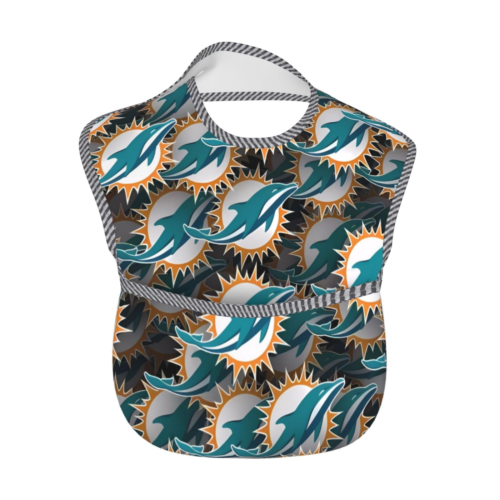 Dolphins Waterproof Silicone Baby Bibs Super Thin Light Weight for ...