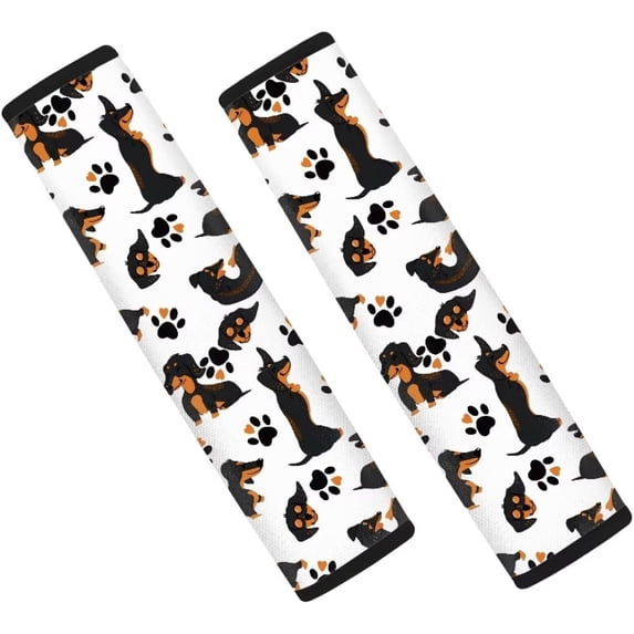 Dolyues Animal Leopard Print Car Seat Belt Cover Seatbelt Pads for ...