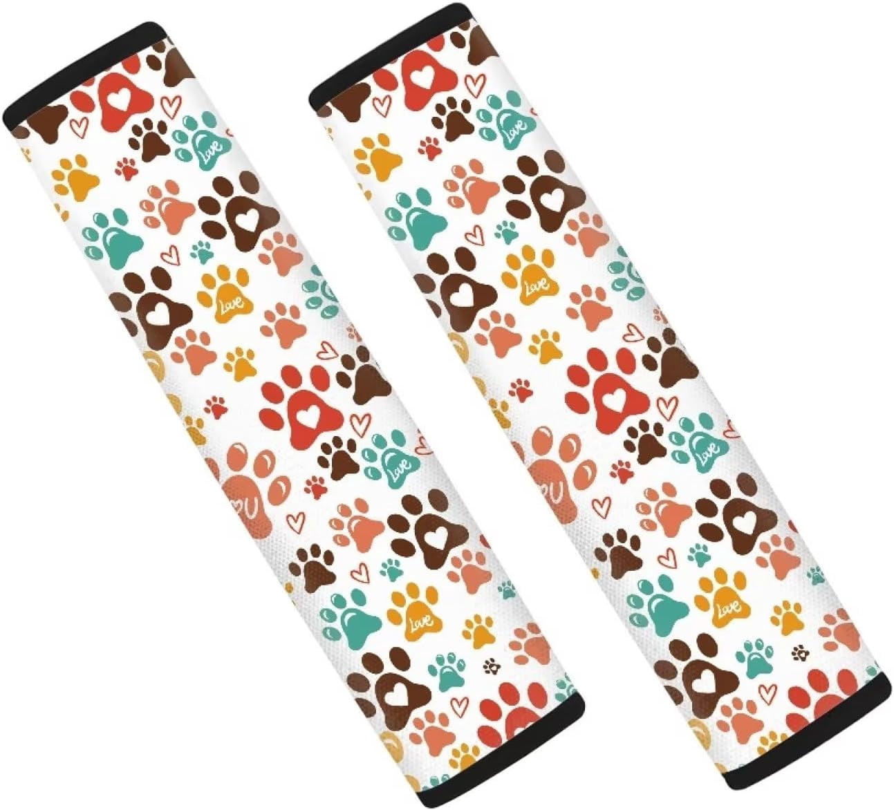 Dolyues Animal Leopard Print Car Seat Belt Cover Seatbelt Pads for ...