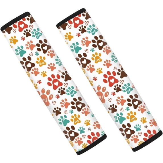 Dolyues Animal Leopard Print Car Seat Belt Cover Seatbelt Pads for ...