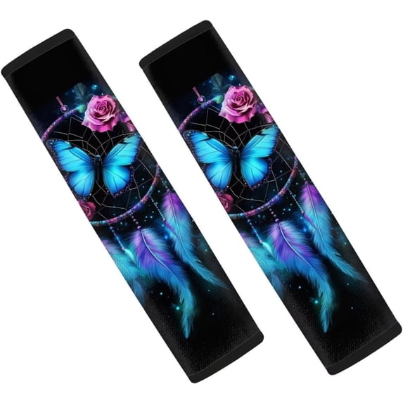 Dolyues Animal Leopard Print Car Seat Belt Cover Seatbelt Pads for ...