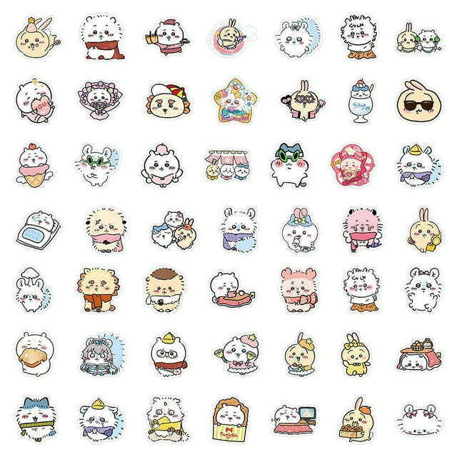 Dolzyy 100 PCS Chiikawa Stickers - Chiikawa Vinyl Waterproof Stickers ...