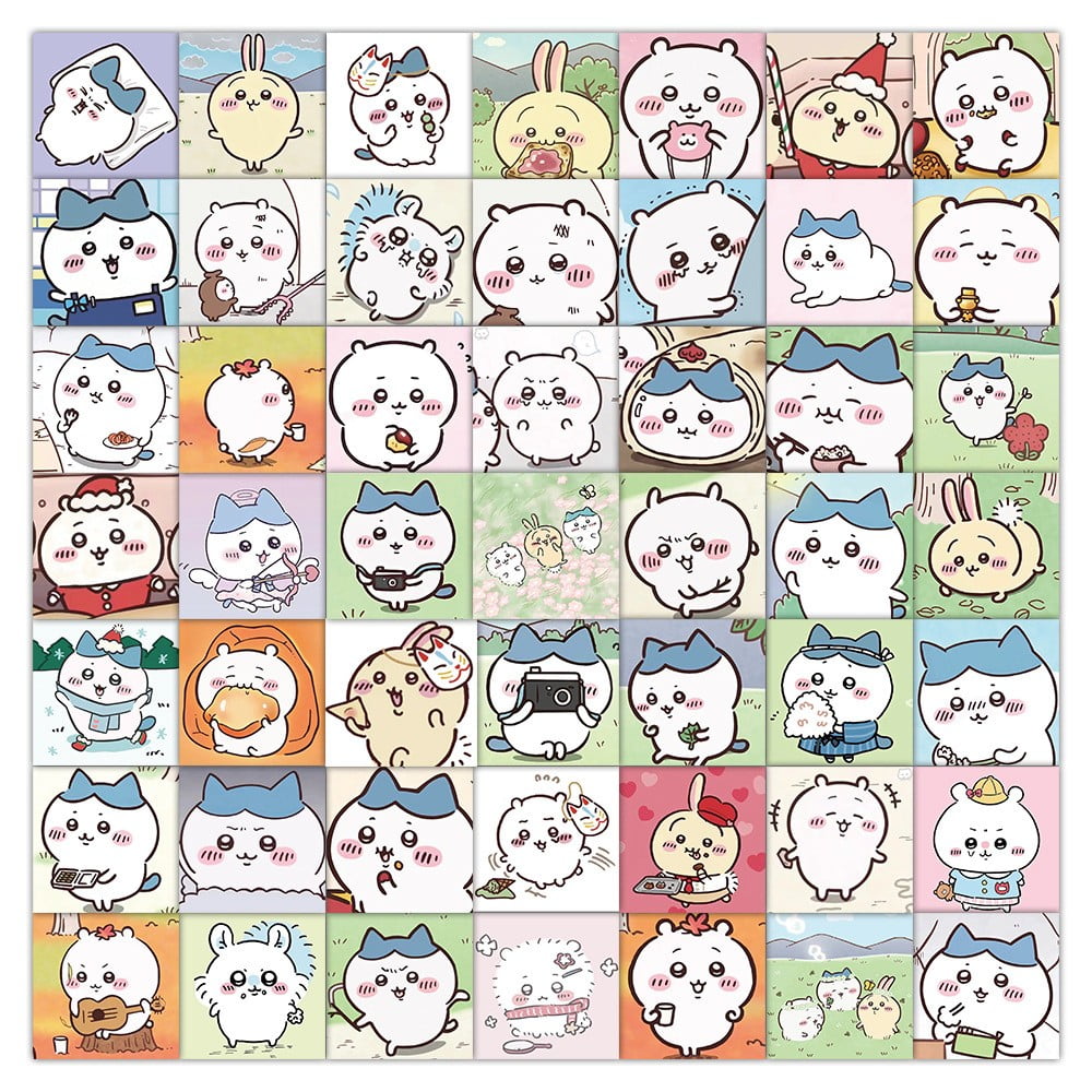 Dolzyy 60 PCS Chiikawa Stickers - Chiikawa Vinyl Waterproof Stickers ...