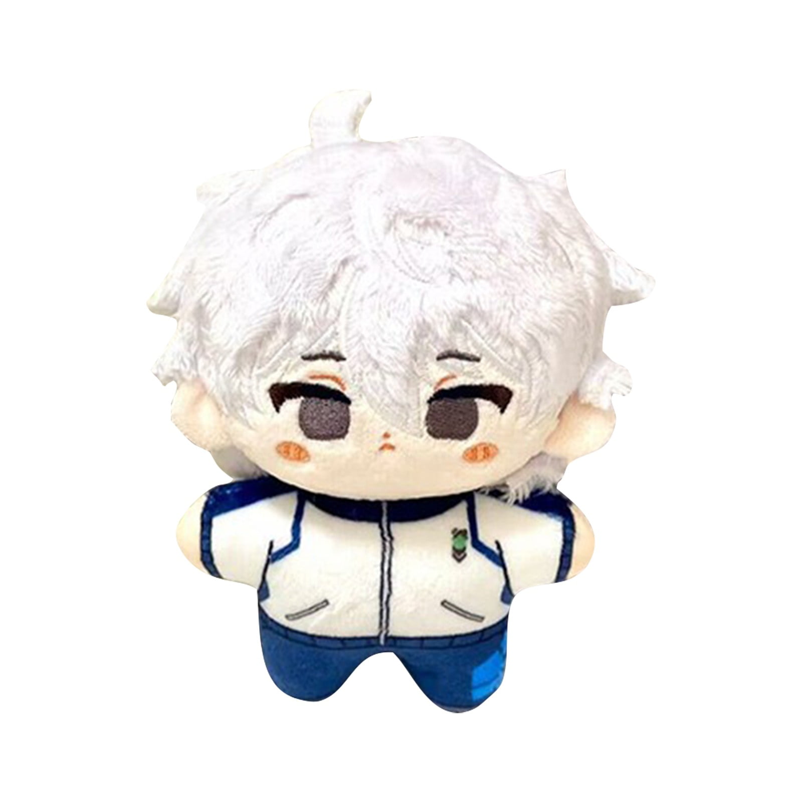 Dolzyy Blue Lock Plush Toys, Cute Seishiro Nagi Blue Lock Stuffed ...