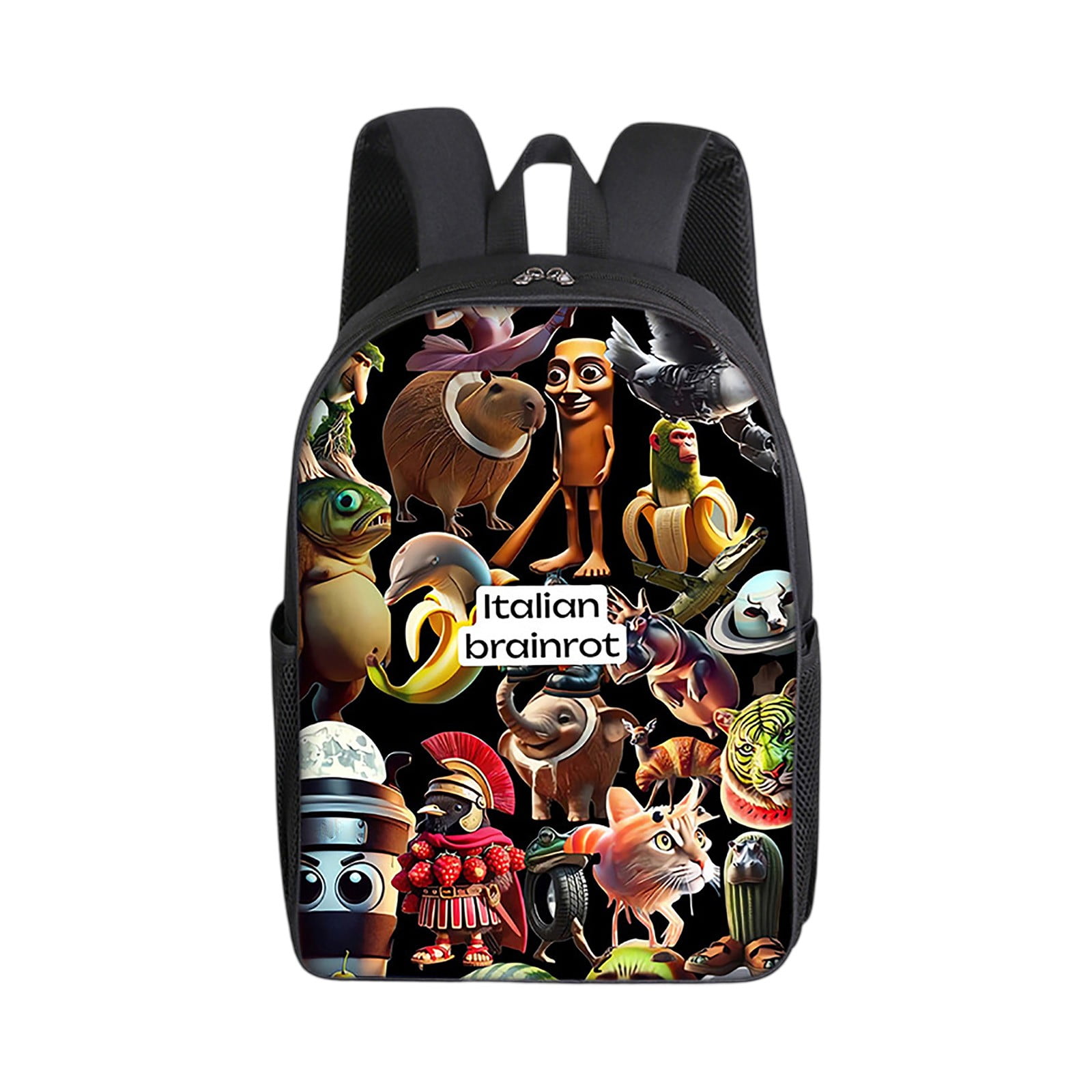 Dolzyy Cute Italian Brainrot Backpack Cartoon Series Italian Brainrot ...