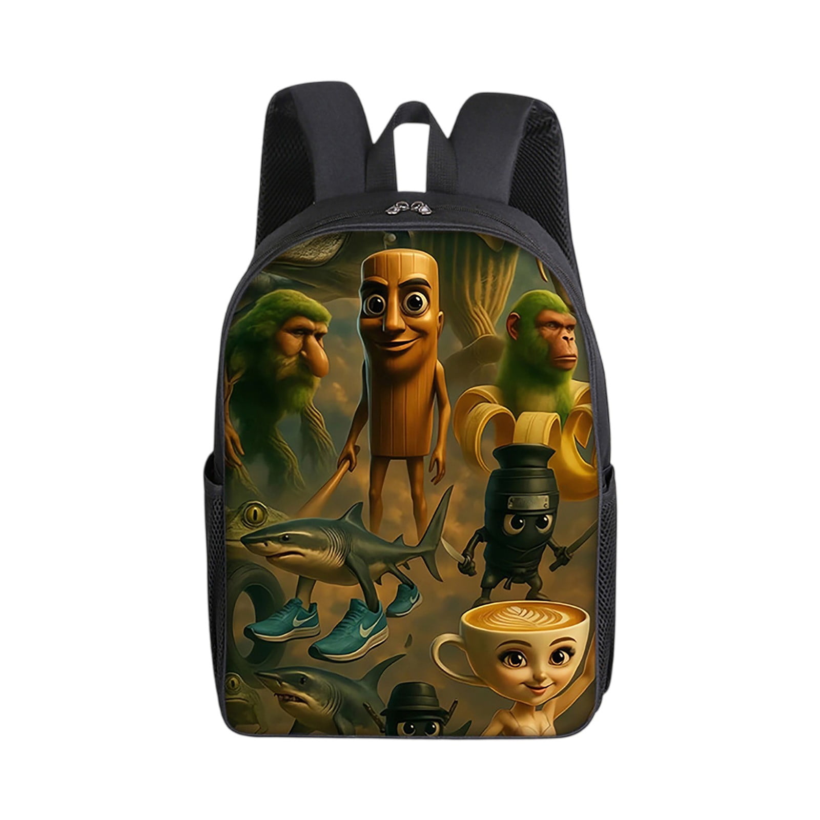 Dolzyy Cute Italian Brainrot Backpack Cartoon Series Italian Brainrot ...