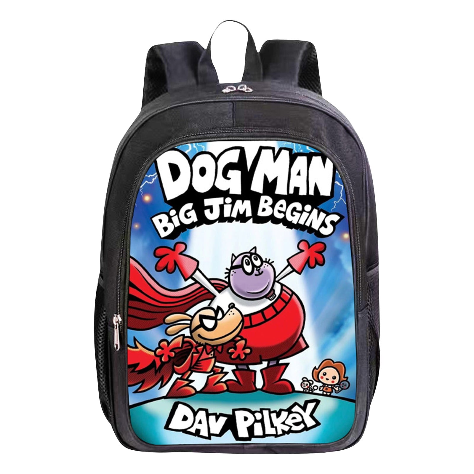 Dolzyy Dog Man Waterproof Backpacks, Cute Dog Man School Backpack with ...
