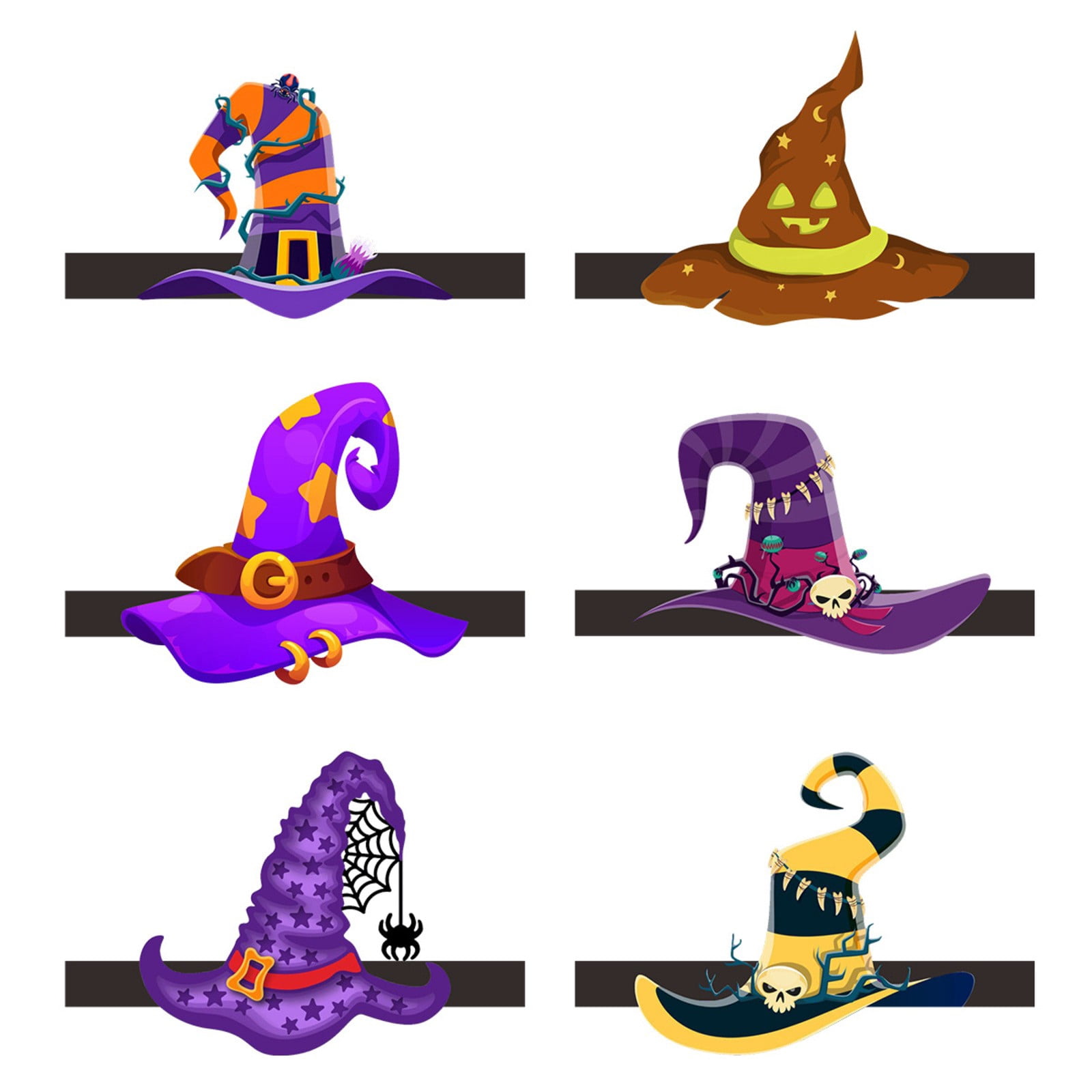 Dolzyy Halloween Decorations Witch Crown Hat Halloween Party ...