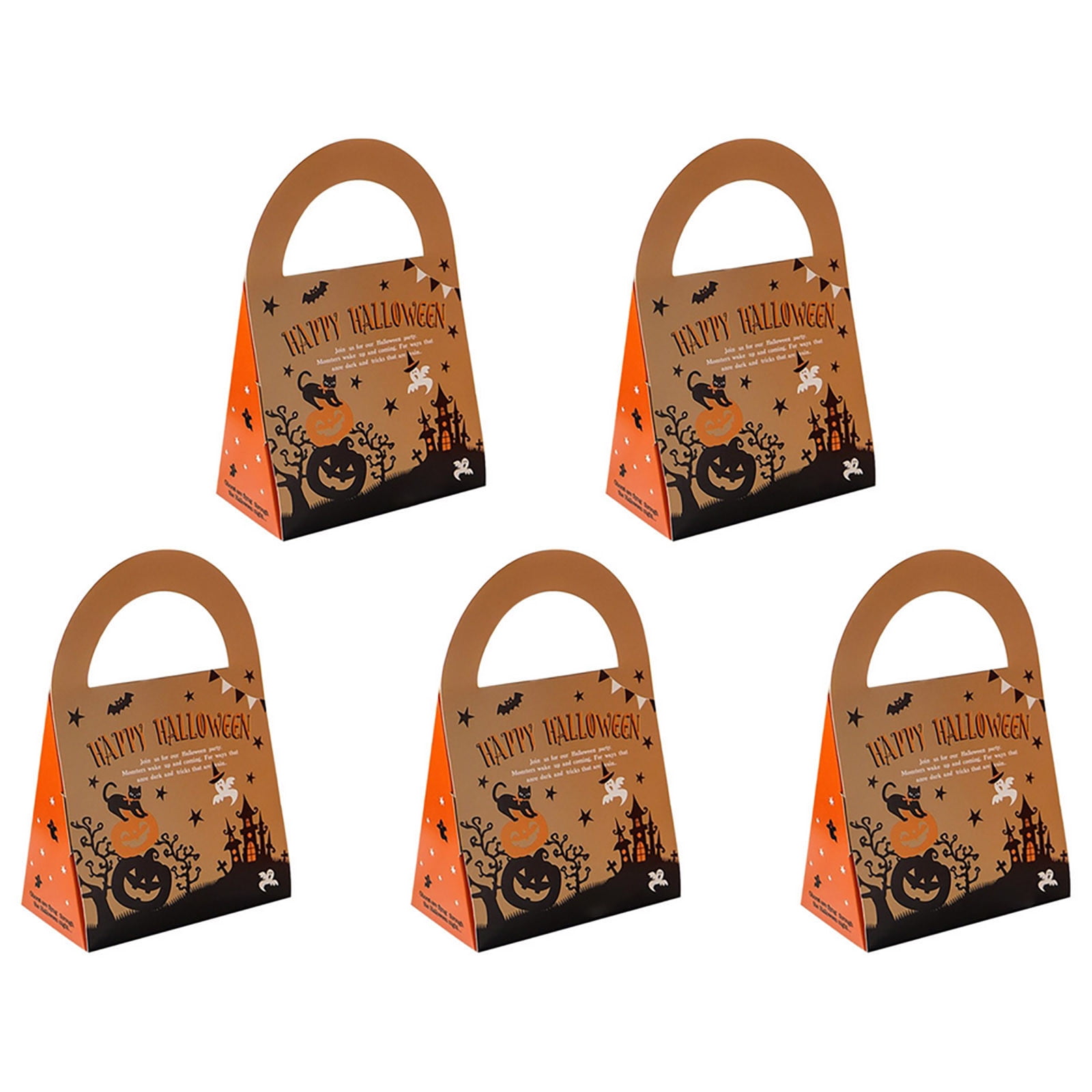 Dolzyy Hand Carry Halloween Candy Box Portable Biscuit Treat Bag ...
