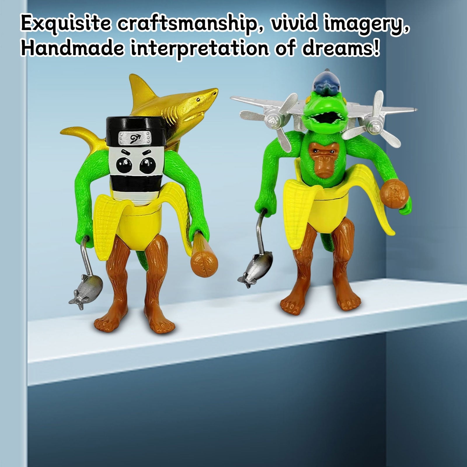 Dolzyy Italien Brainrot Action Figures Toys, 7.09" Italien Brainrot ...