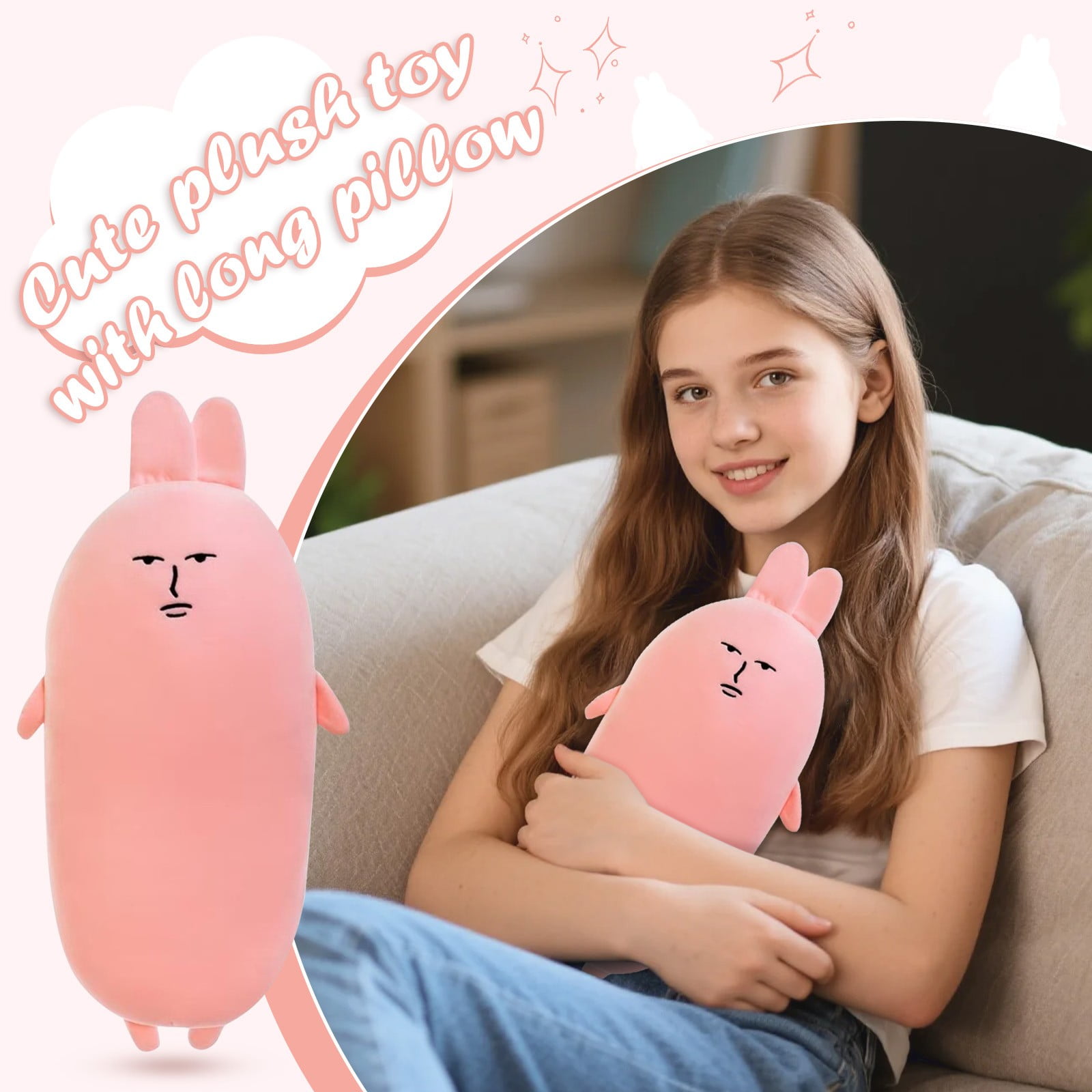 Dolzyy My Rriend Rabbit Pillow Plush Toys, Cute Gifts My Rriend Rabbit ...