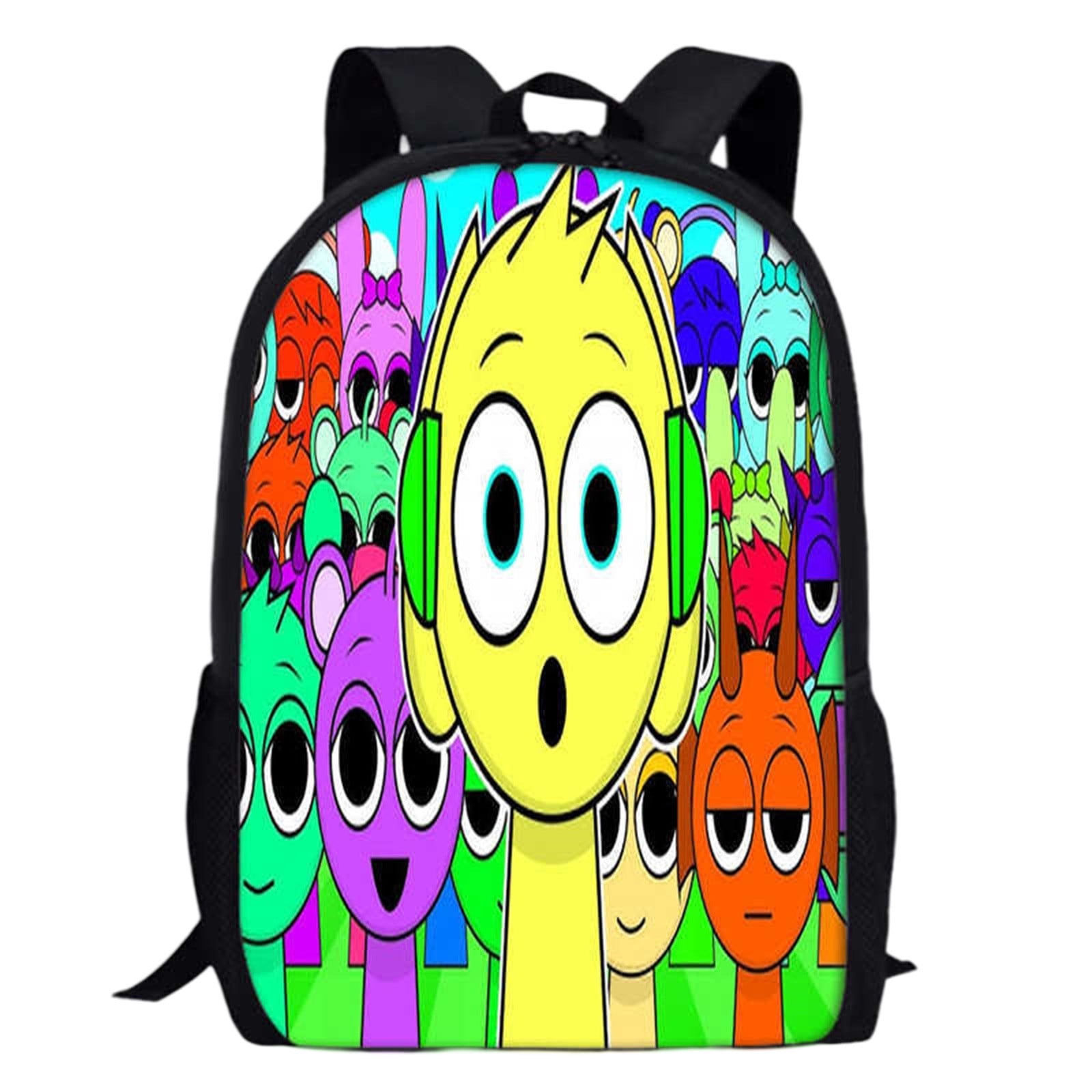 Dolzyy Sprunki Box 3D Printed Backpack - Premium Sprunki School ...