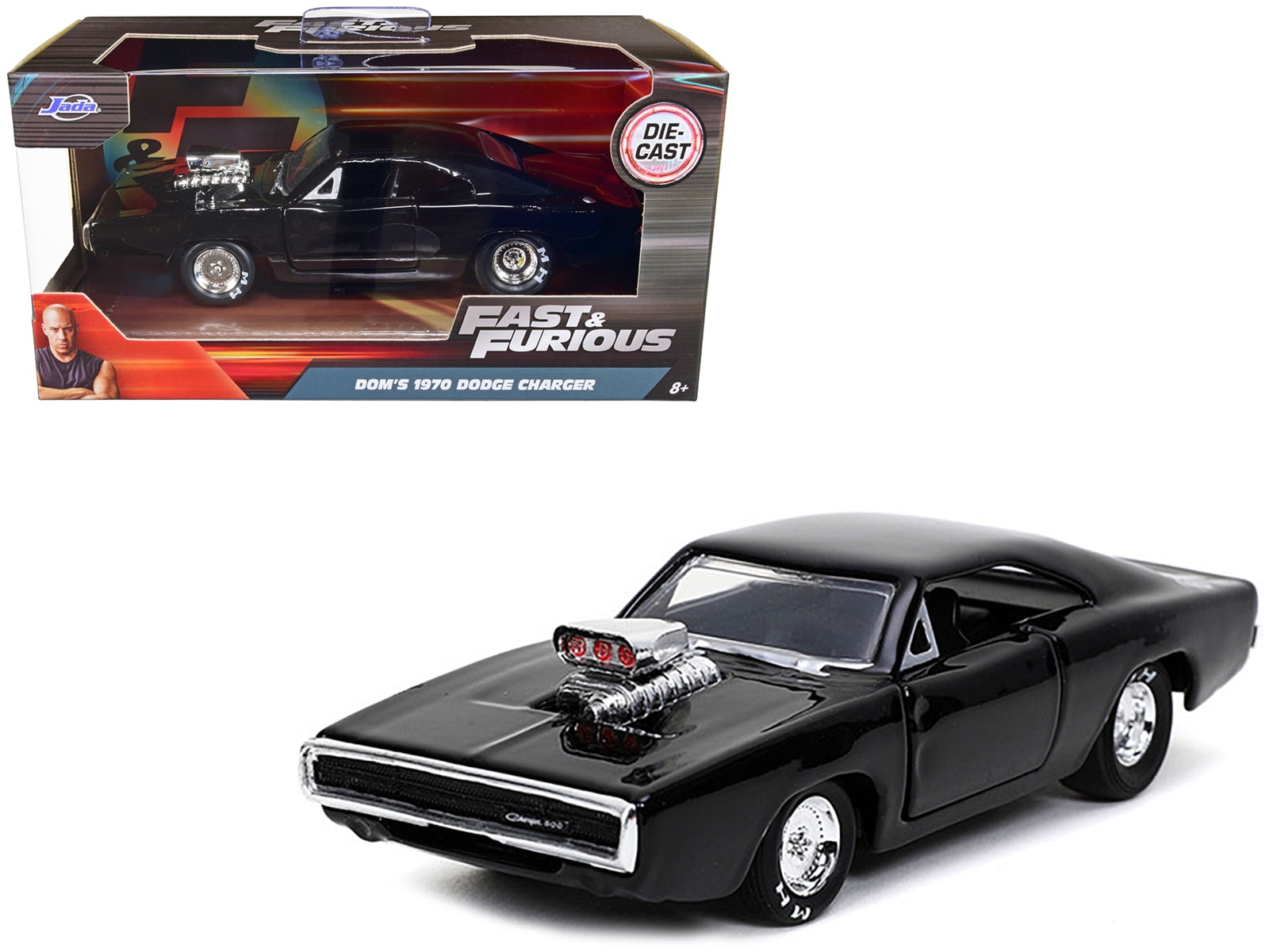Dom's 1970 Dodge Charger 500 Black "Fast & Furious 9 F9" (2021) Movie 1 ...
