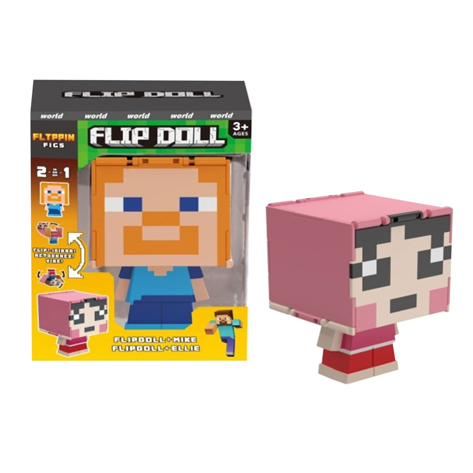 DomFun Minecraft Mini Figure Collection - Flippin’ Fun 3.75" Figures ...