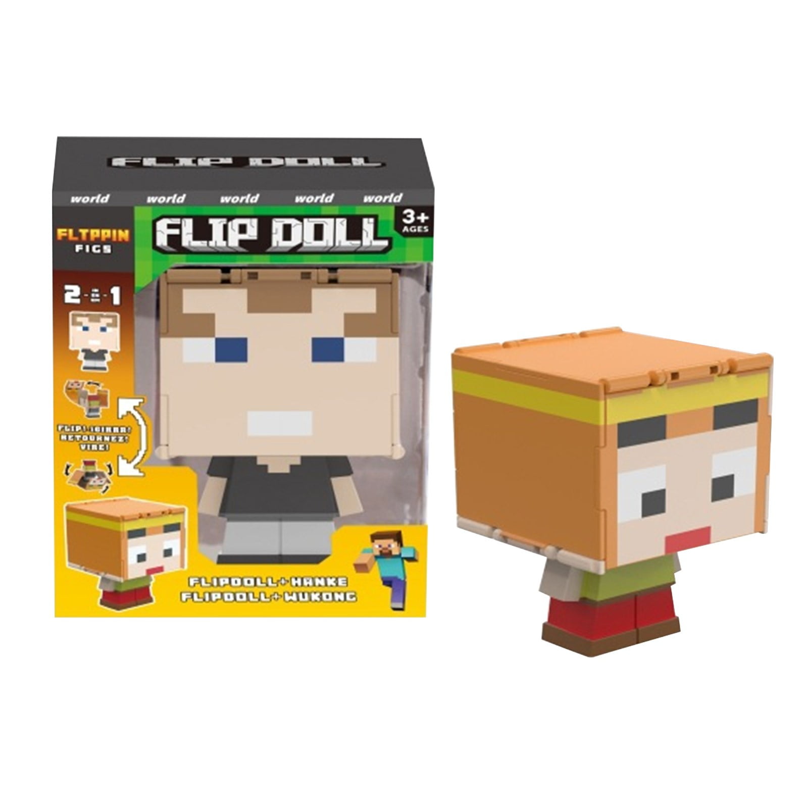 DomFun Minecraft Mini Figure Collection - Flippin’ Fun 3.75" Figures ...