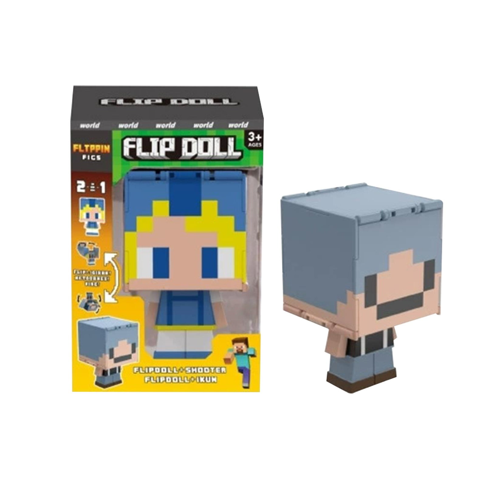 DomFun Minecraft Mini Figure Collection - Flippin’ Fun 3.75" Figures ...