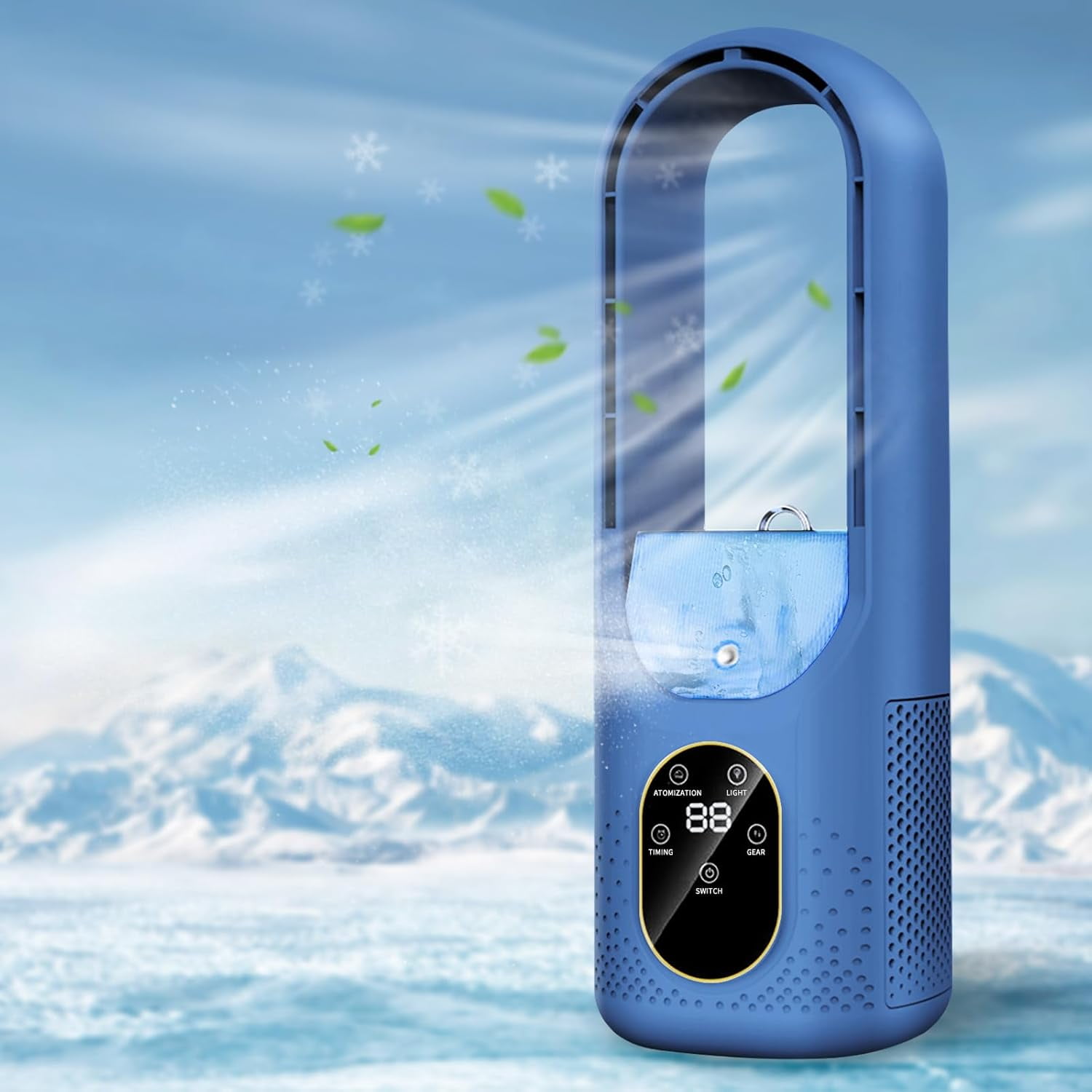 DomFun Portable AC for Camping & Car, 6 Wind Speeds Mini Air ...
