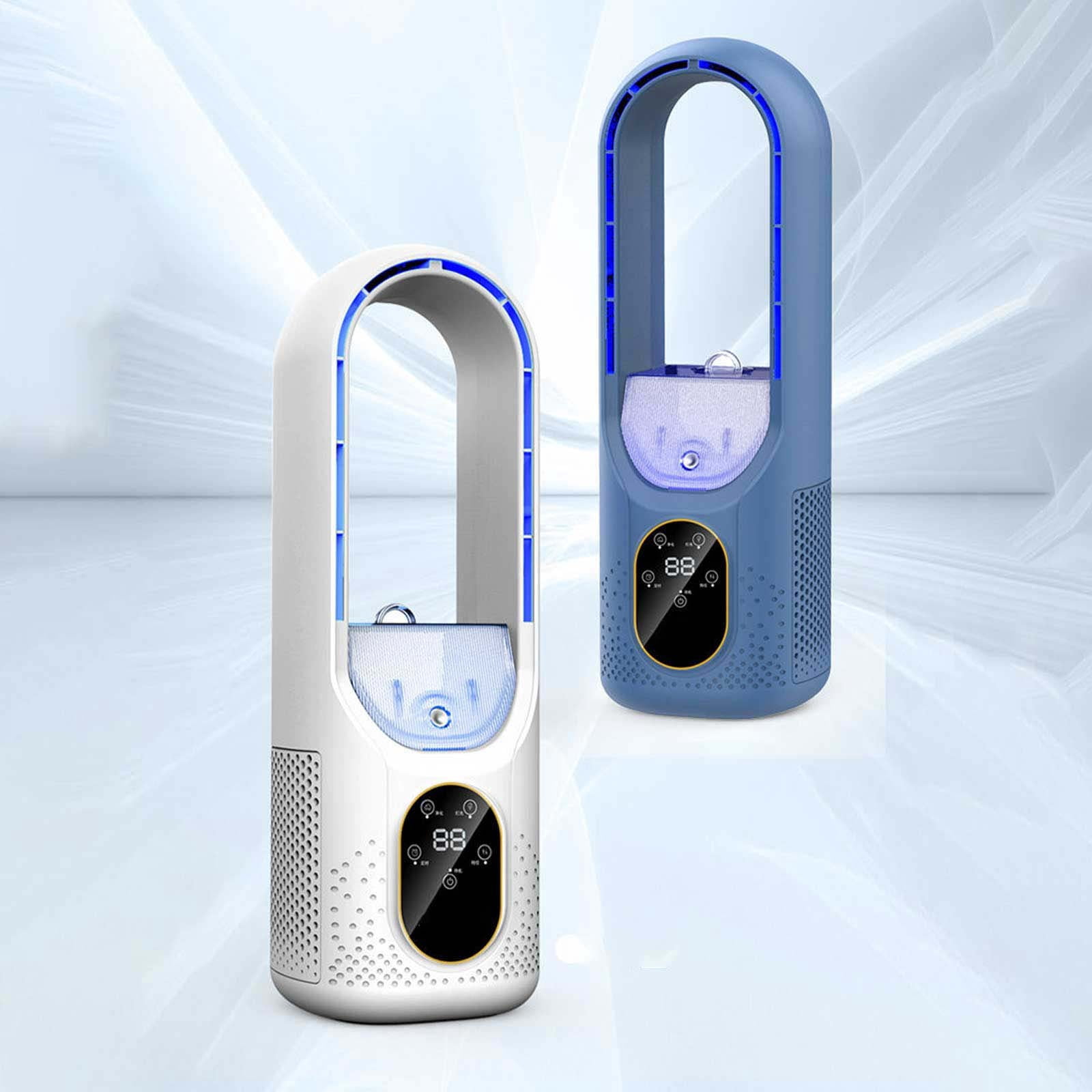 DomFun Portable Air Conditioner Fan Personal Mini AC, 6 Wind Speeds ...