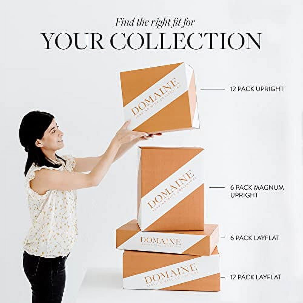 Domaine 12-Bottle Upright Wine Storage Box (Qty: 5 Boxes) | Wine Bottle ...