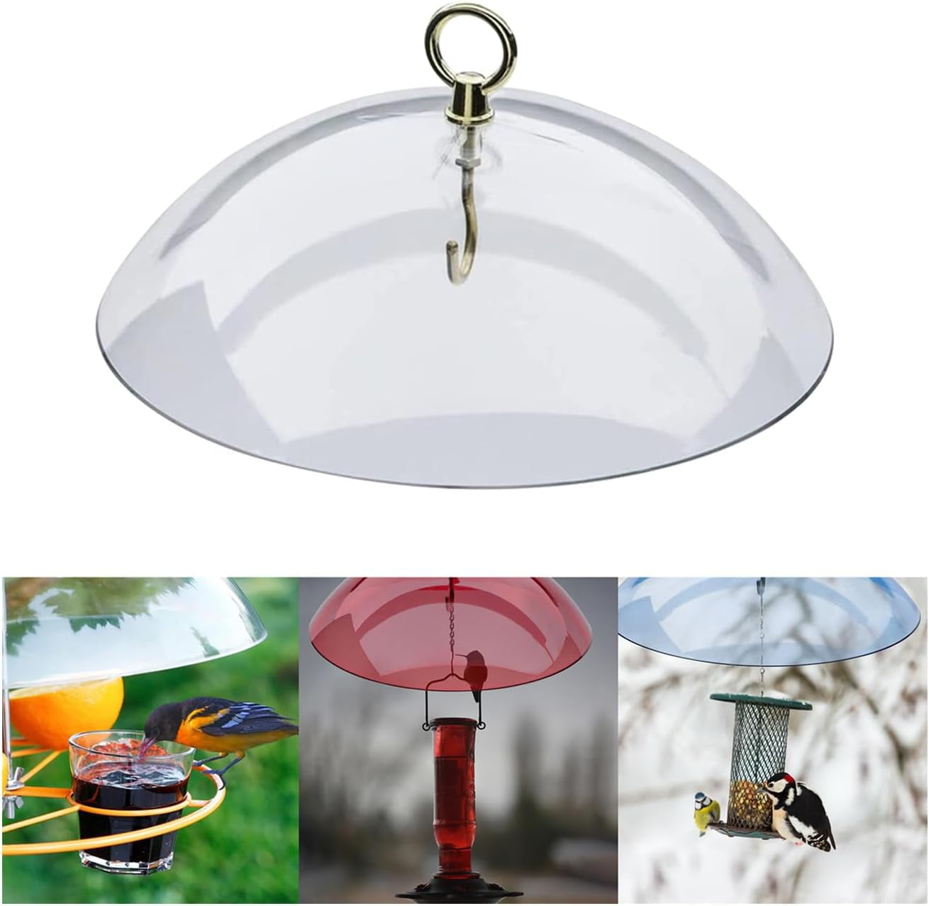 Dome Baffle for Bird Feeder Pole - Bird Feeders Squirrel Proof for ...