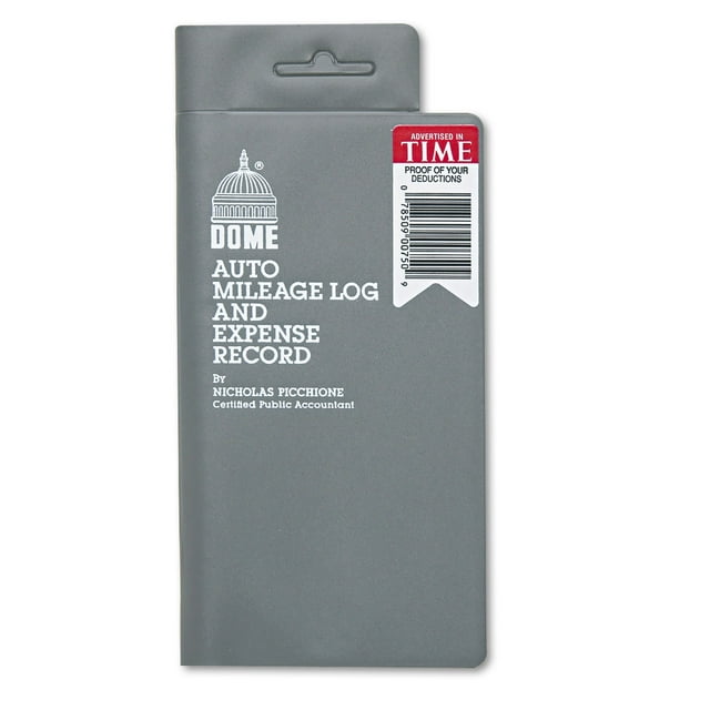 Dome, DOM750, Auto Mileage & Expense Record Book, 1 Each, White ...