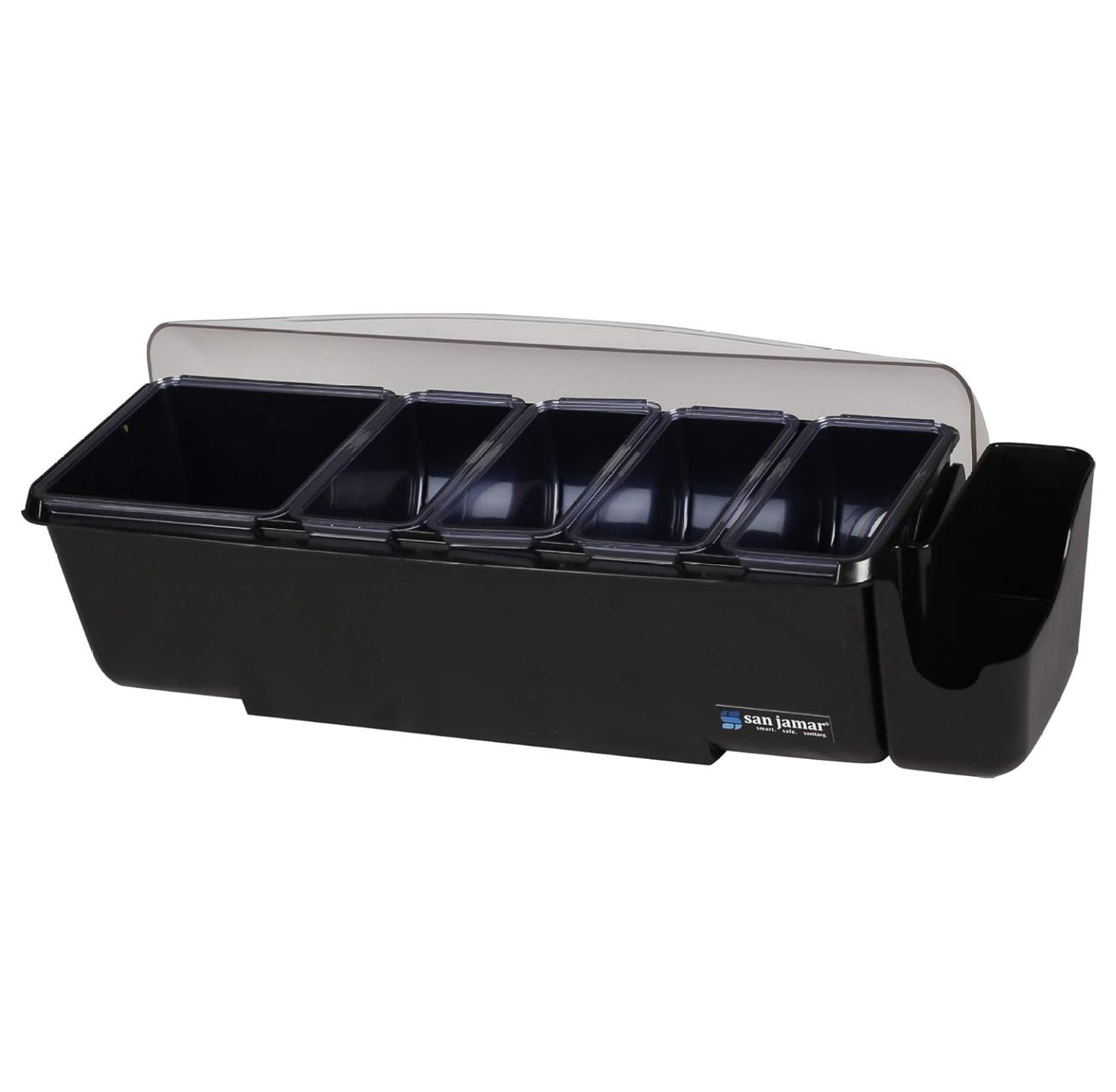 Dome Garnish Center 5 Tray with Caddy for Kitchen, Bar, And Restaurants ...