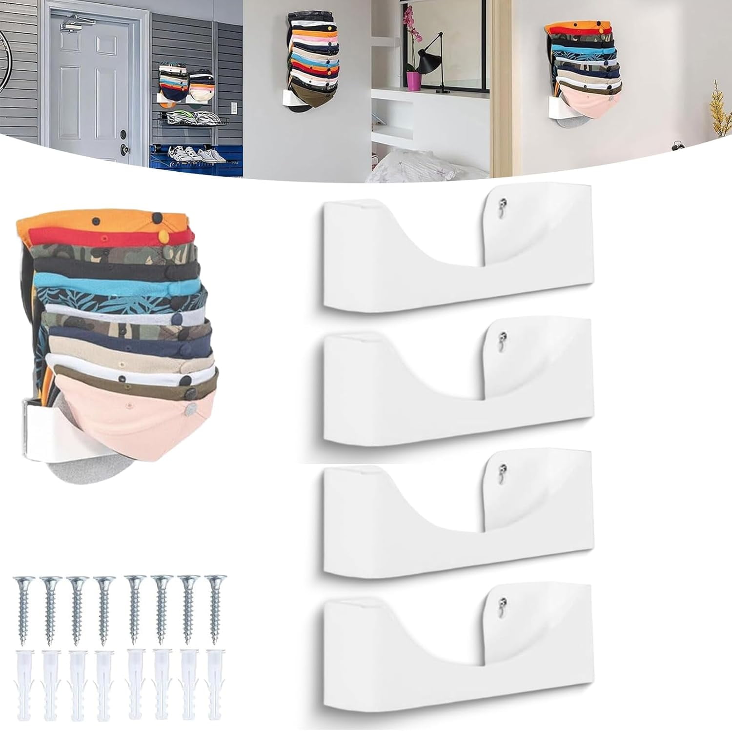 Dome Hat Rack, Hat Dock, Wall Vertical Dome Hat Rack, Baseball Cap ...