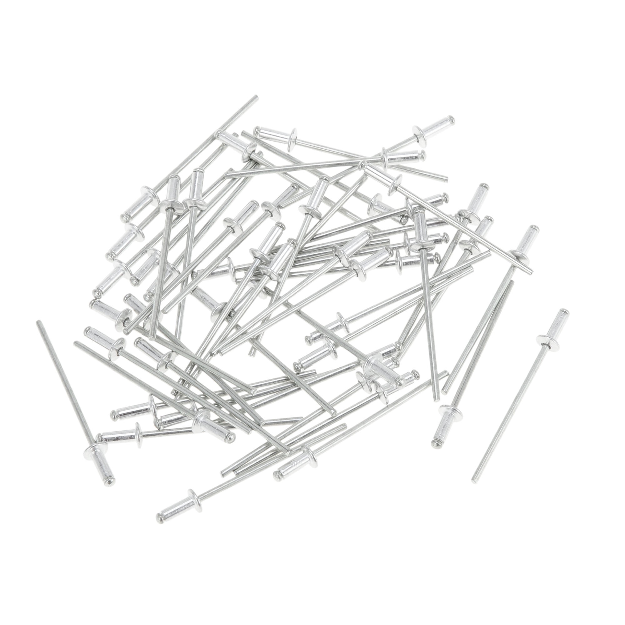 Dome Head Large Flange Blind Rivets Silver Tone 50 Pcs 2.4mm Grip ...