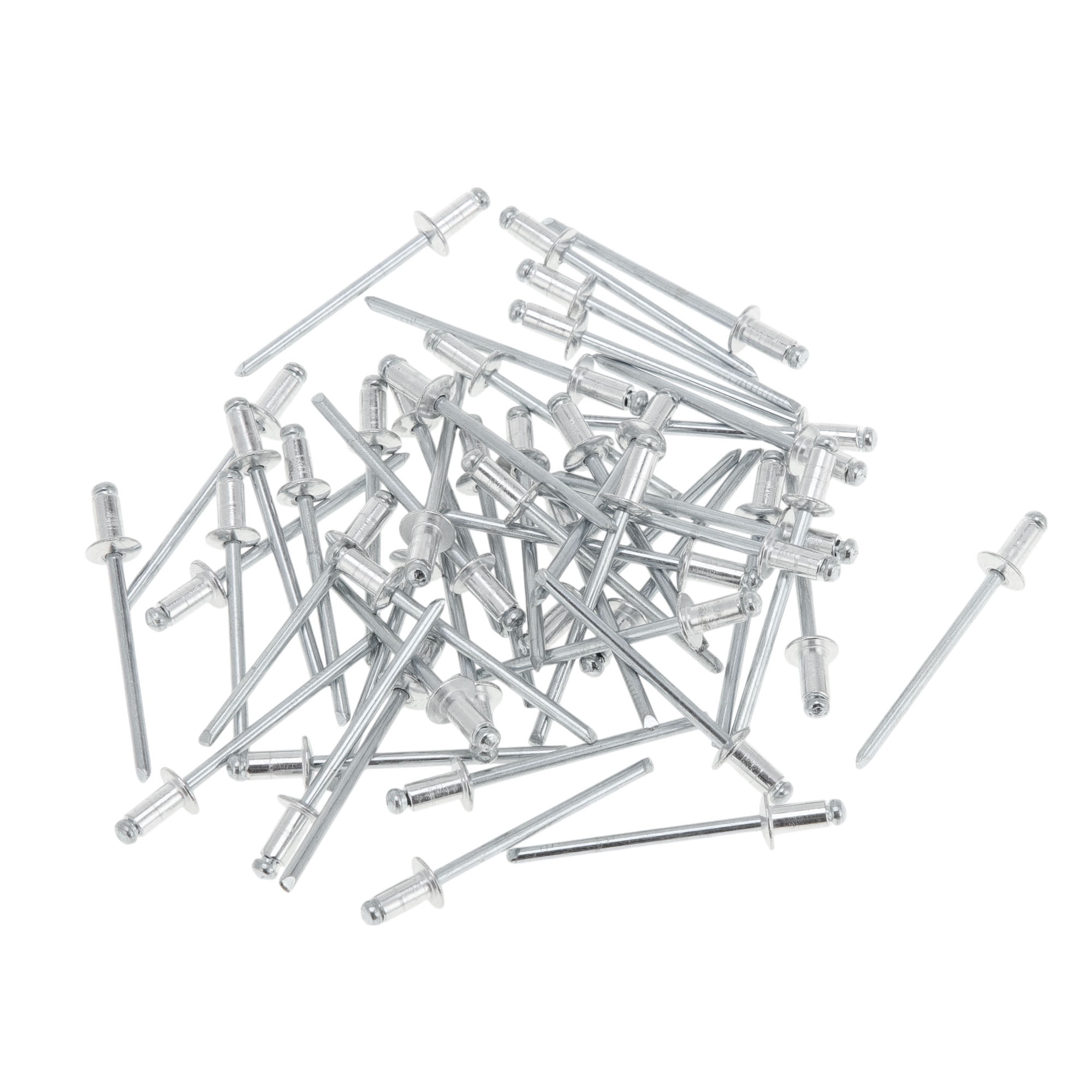 Dome Head Large Flange Blind Rivets Silver Tone 50 Pcs 3.2mm Grip ...