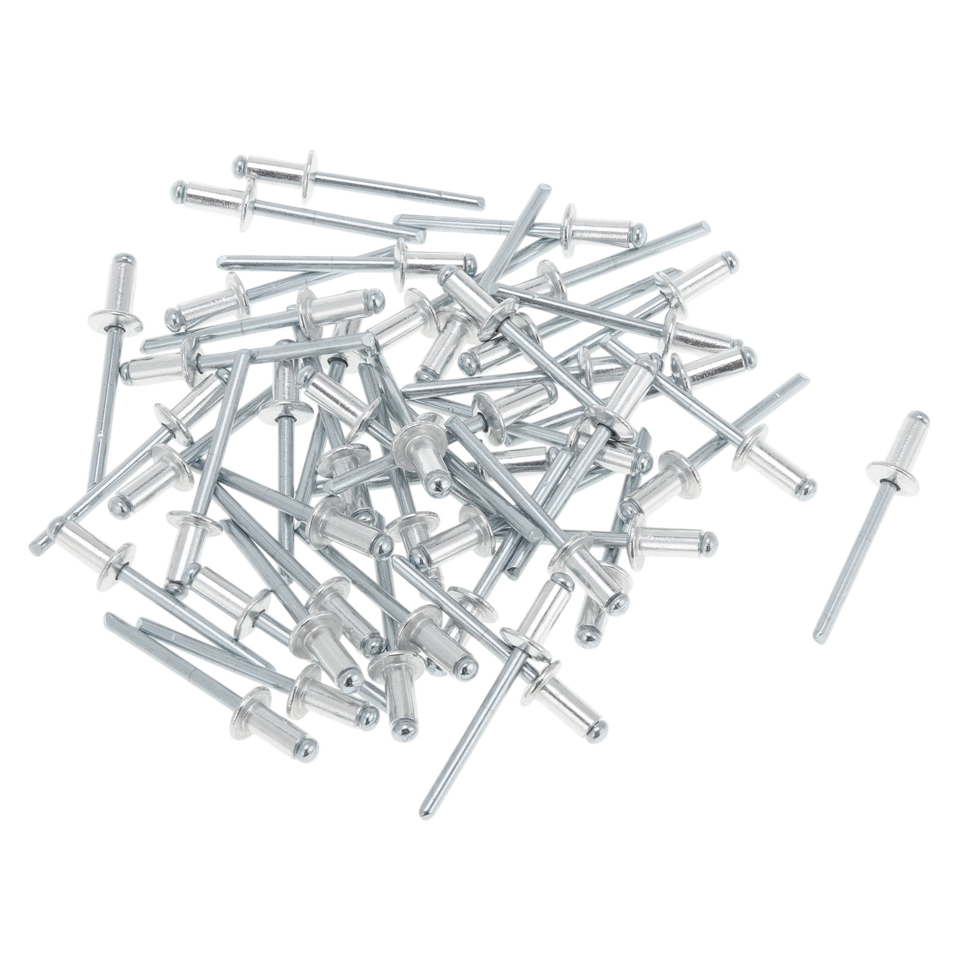 Dome Head Large Flange Blind Rivets Silver Tone 50 Pcs 5mm Grip ...