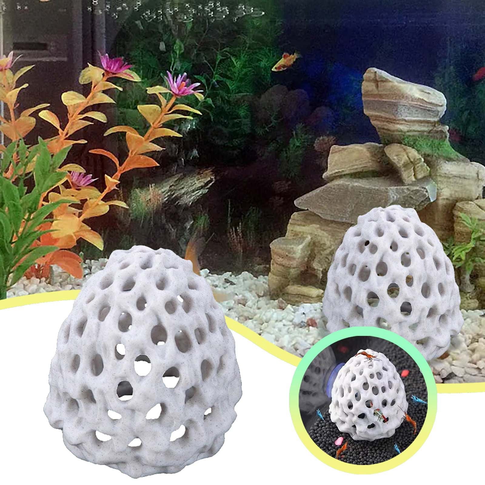 Dome Hide Habitat Hideout Aquarium Fish Hideout with Suction Cup for ...